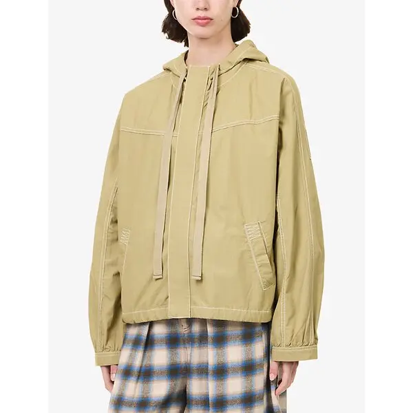 DAMSON MADDER Blake Hooded Cotton Poplin Jacket