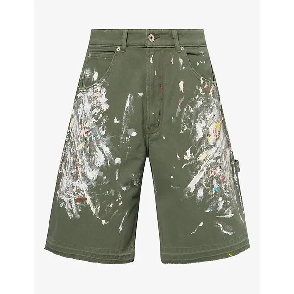 GALLERY DEPT. Platoon Paint-splatter Cotton Shorts