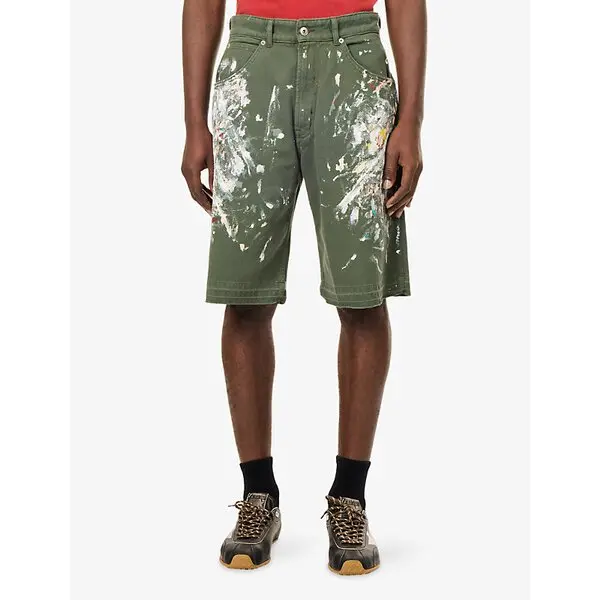 GALLERY DEPT. Platoon Paint-splatter Cotton Shorts