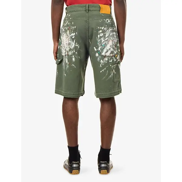 GALLERY DEPT. Platoon Paint-splatter Cotton Shorts