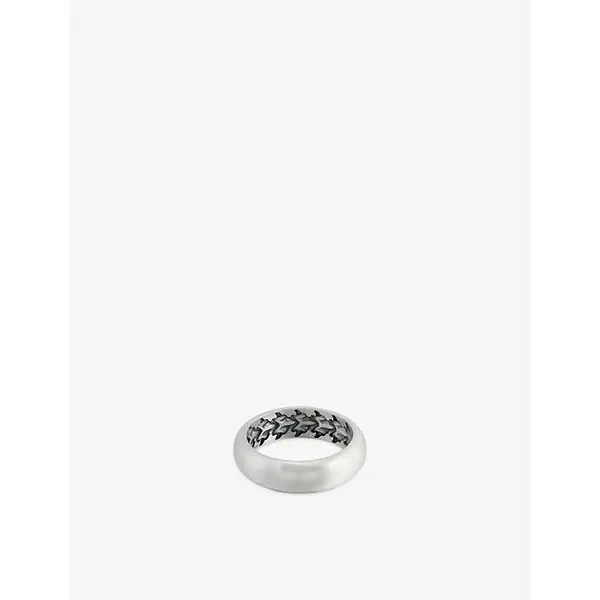 SERGE DENIMES Spine Sterling Band Ring