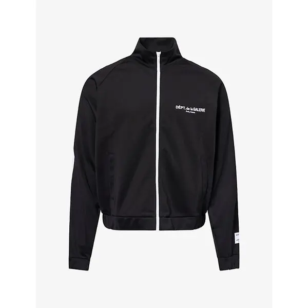 GALLERY DEPT. French Embossed-logo Cotton-jersey Track Jacket - Black