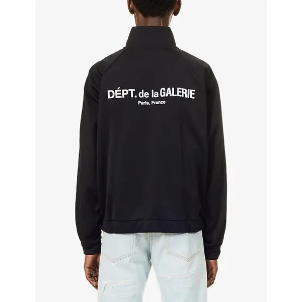GALLERY DEPT. French Embossed-logo Cotton-jersey Track Jacket - Black