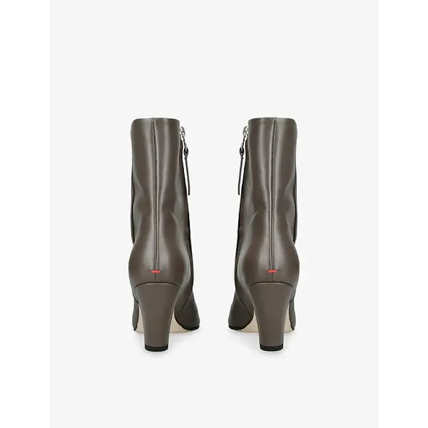 AeydĒ Maris 75 Leather Heeled Ankle Boots