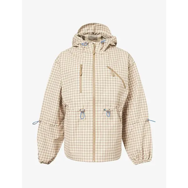 DAMSON MADDER Matilda Gingham Waterproof Raincoat - Brown