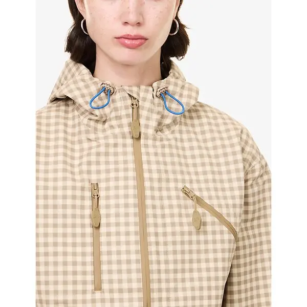 DAMSON MADDER Matilda Gingham Waterproof Raincoat