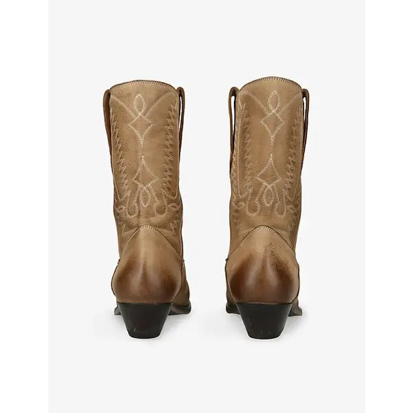 GOLDEN GOOSE Wish Star 55354 Leather Cowboy Boots
