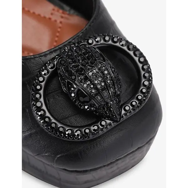 Kurt Geiger Chelsea Platform Sling-back Leather Heels