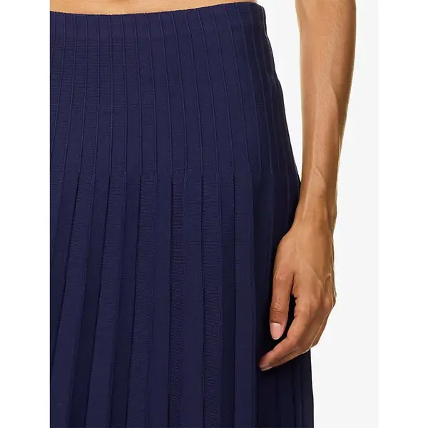 Staud Lena Flared Knit Skirt