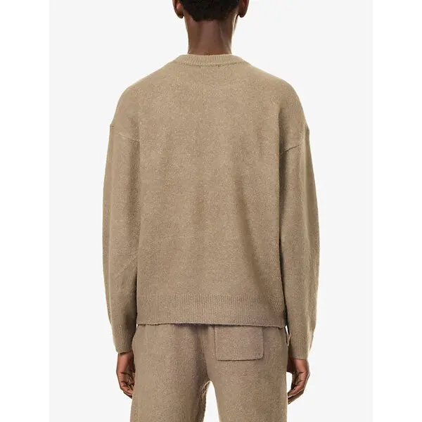 THE COUTURE CLUB Emblem Crew-neck Knitted Jumper