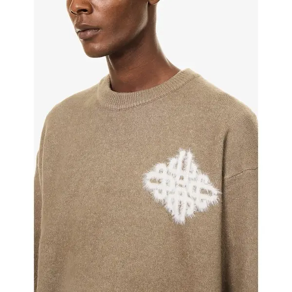 THE COUTURE CLUB Emblem Crew-neck Knitted Jumper