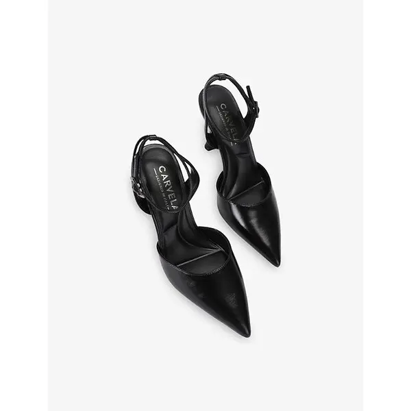 Carvela Leoni Leather Sling-back Courts