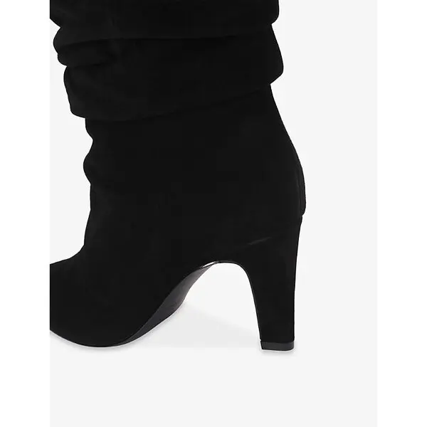Kurt Geiger Elizabeth Slouch Heeled Suede Boots