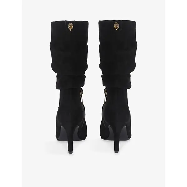 Kurt Geiger Elizabeth Slouch Heeled Suede Boots