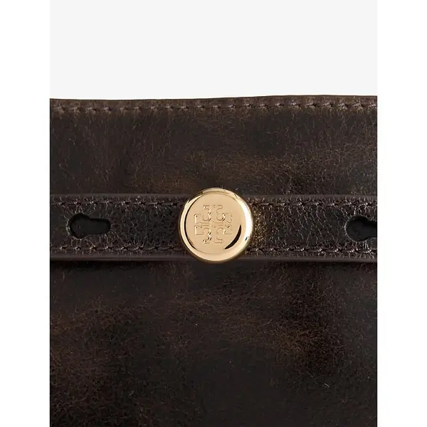 Tory Burch Romy Distressed Leather Bucket Bag
