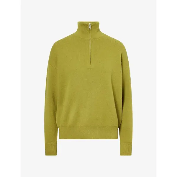 Staud Hudson Half-zip Cashmere Jumper