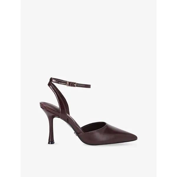 Carvela Leoni Leather Sling-back Courts - Red/dark