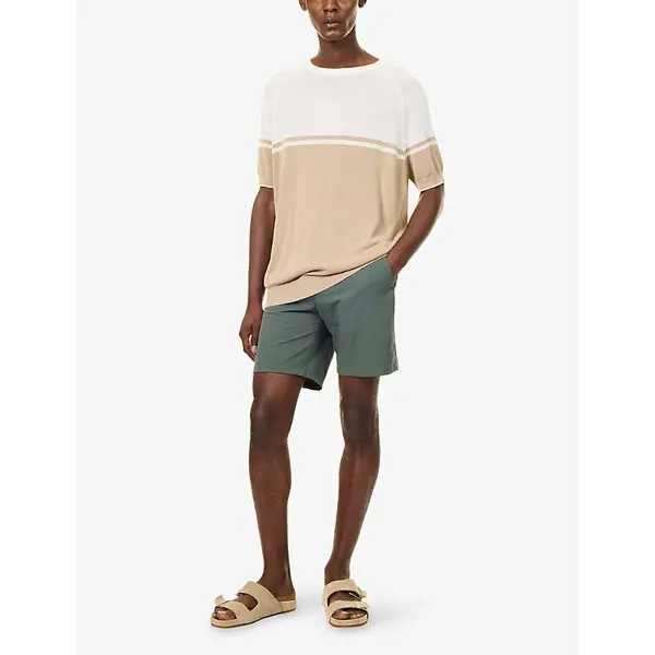 RAITH Riera Colour-block Knitted Top - Beige/ecru