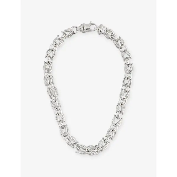 TOTEME Byzantine Collar Rhodium-plated Brass Choker Necklace - Silver