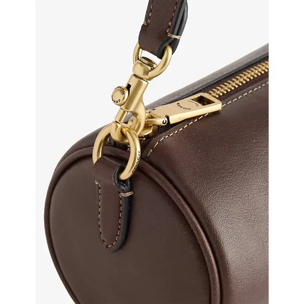 COACH Barrel Leather Shoulder Bag - Maple
