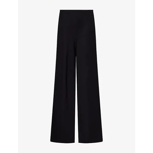 Staud Stroll Wide-leg Satin Trousers