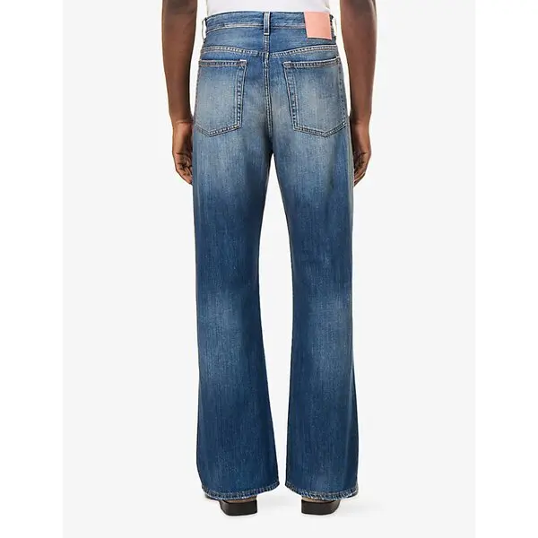 Acne Studios 2021m Stained Straight-leg Denim Jeans