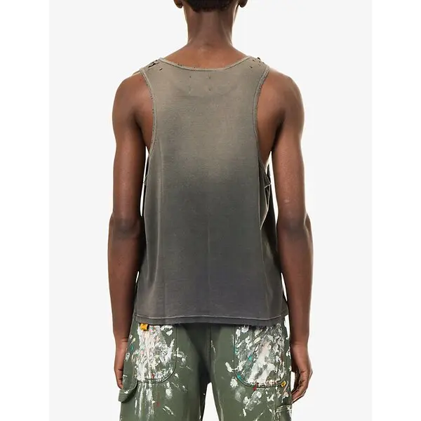 GALLERY DEPT. Logo-print Oversize Cotton Vest Top