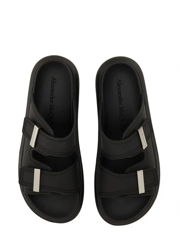 Alexander McQueen Oversized Hybrid Sandal - Black
