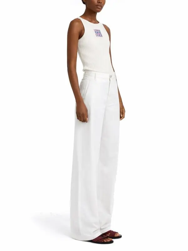Marni Tank Top With Logo - Cream