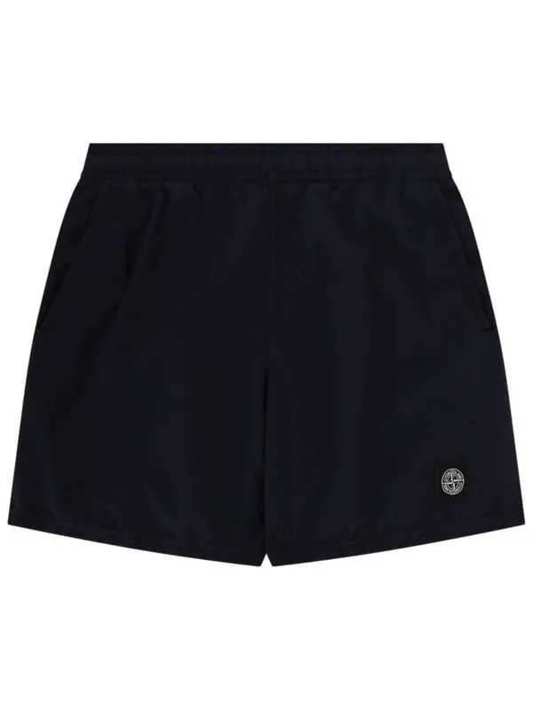 Stone Island Costume Da Bagno Con Logo - Blue