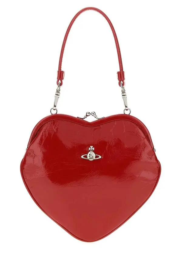 VIVIENNE WESTWOOD Leather Belle Heart Frame Handbag