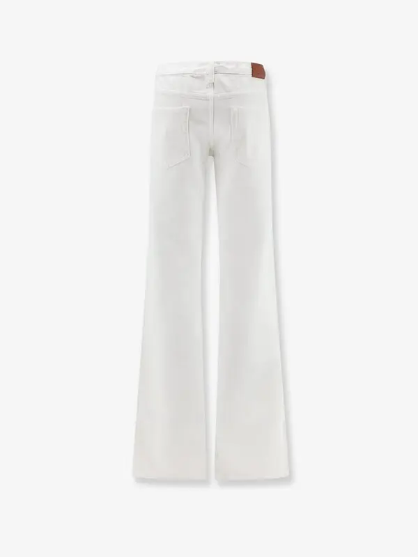 Gucci Cotton Denim Trousers With Hook
