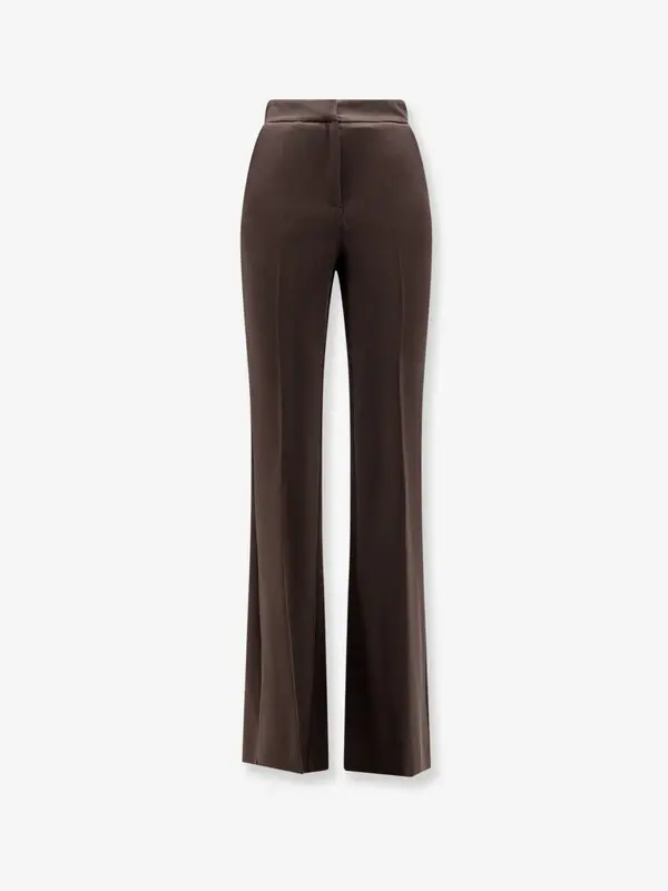 ACTUALEE Rayon Blend Trousers - Brown