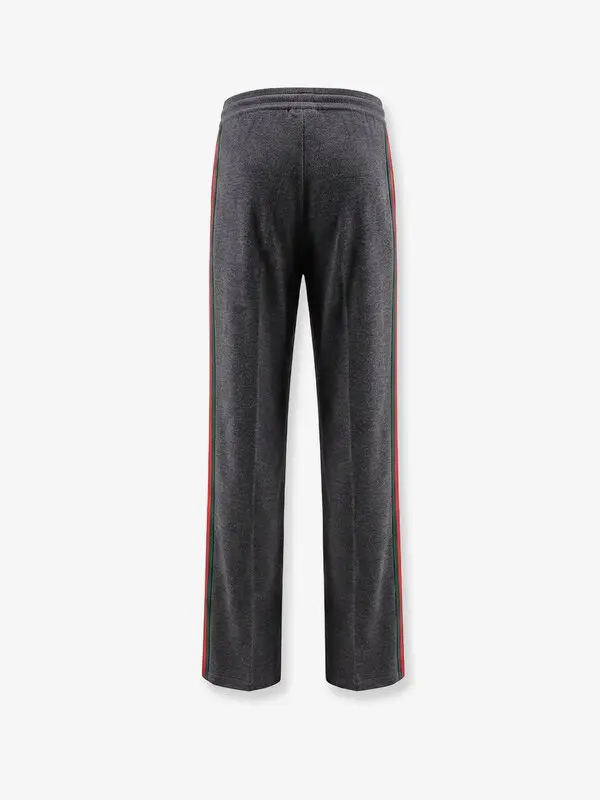 Gucci Wool Leisure Trousers With Web Insert