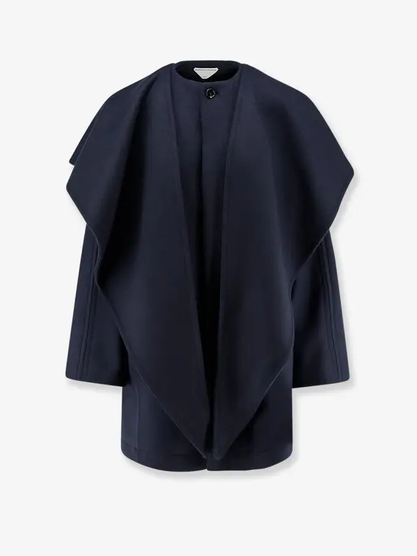 Bottega Veneta Wool And Cashmere Coat - Blue