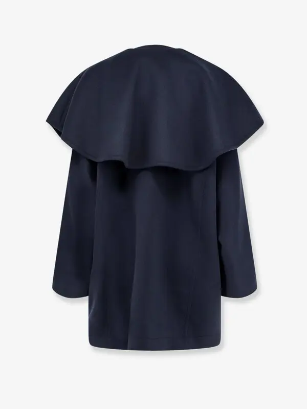 Bottega Veneta Wool And Cashmere Coat - Blue