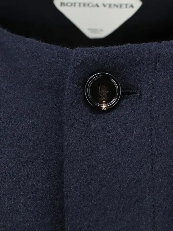 Bottega Veneta Wool And Cashmere Coat - Blue