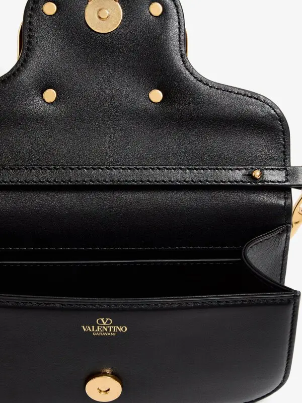 Valentino Garavani Locò Leather Shoulder Bag