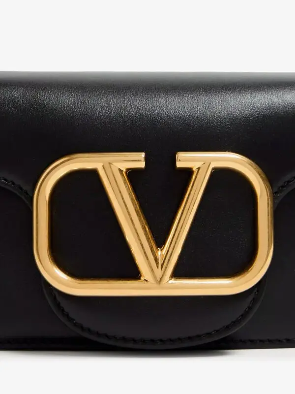 Valentino Garavani Locò Leather Shoulder Bag