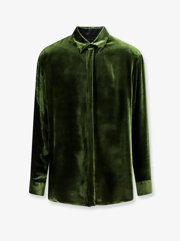 Giorgio Armani Viscose And Silk Blend Shirt