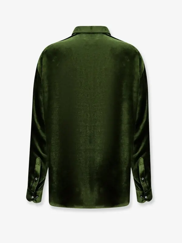 Giorgio Armani Viscose And Silk Blend Shirt