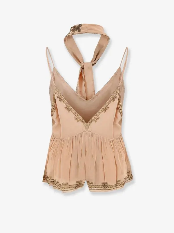 SCARLETT POPPIES Hedvig Viscose Top With Scarf