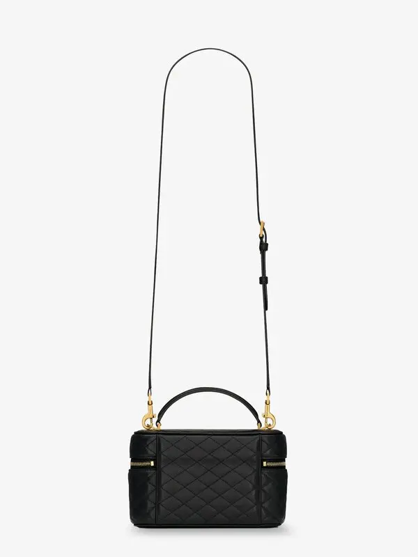 Saint Laurent Gaby Vanity Bag In Leather - Black