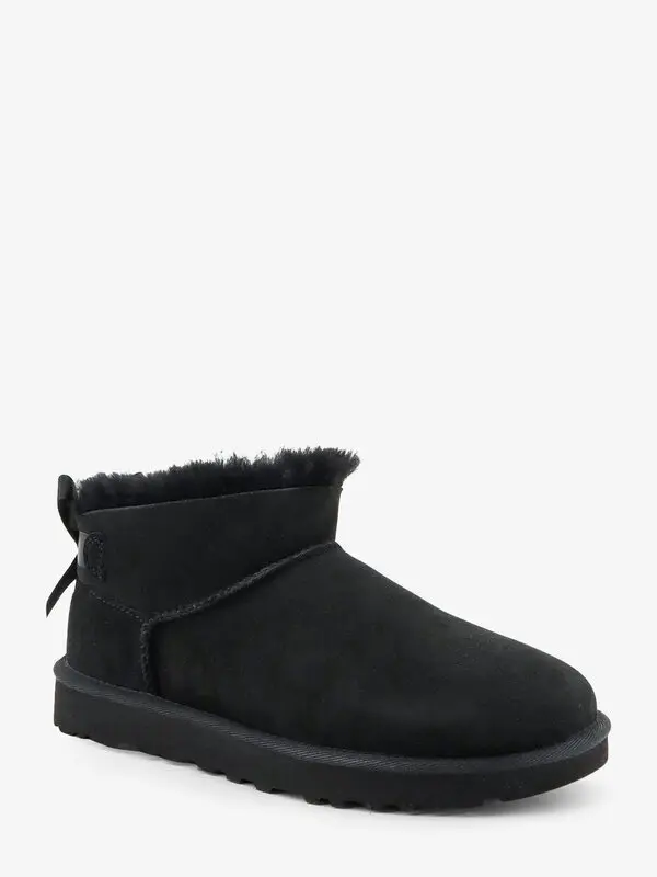 UGG Ultra Mini Bailey Bow Suede Ankle Boot