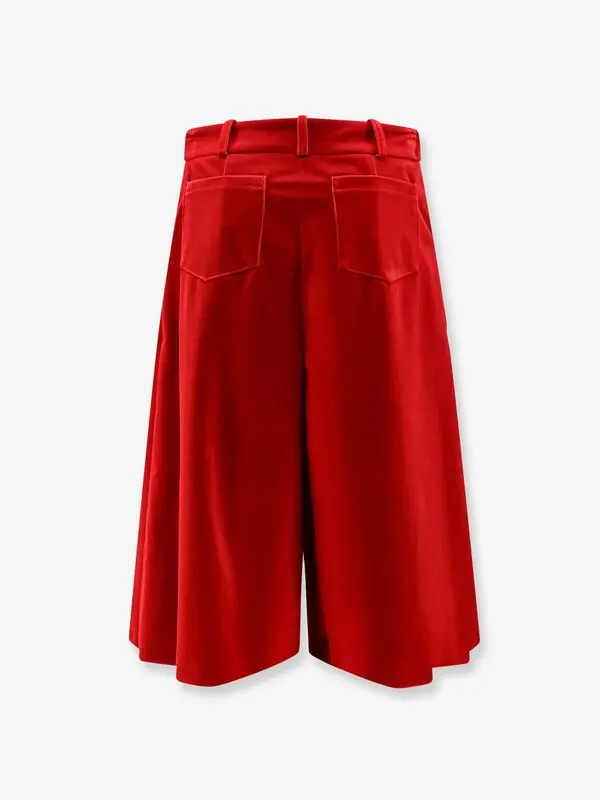 ACTUALEE Velvet Bermuda Shorts