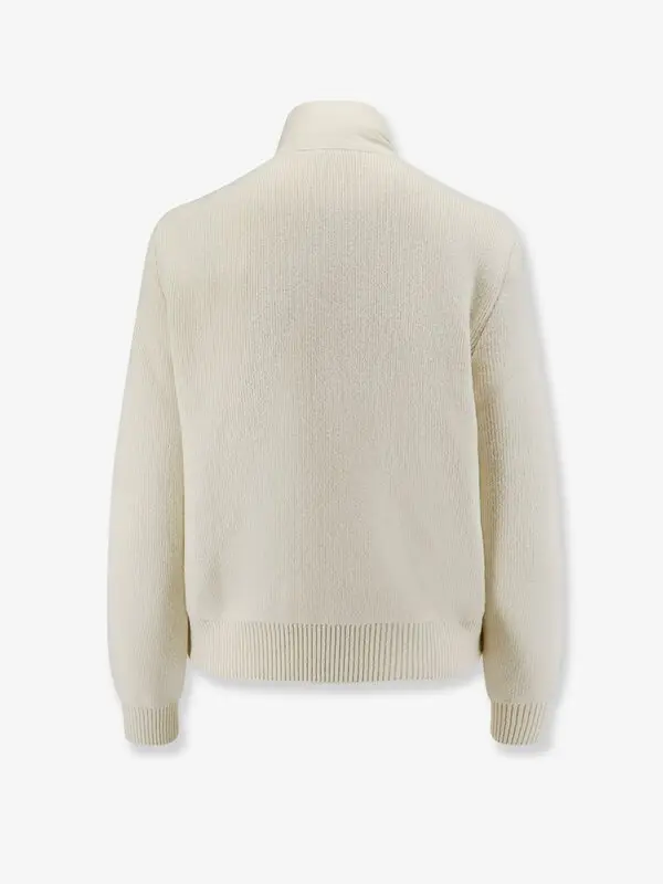 Moncler Wool And Cashmere Blend Padded Jacket - Beige