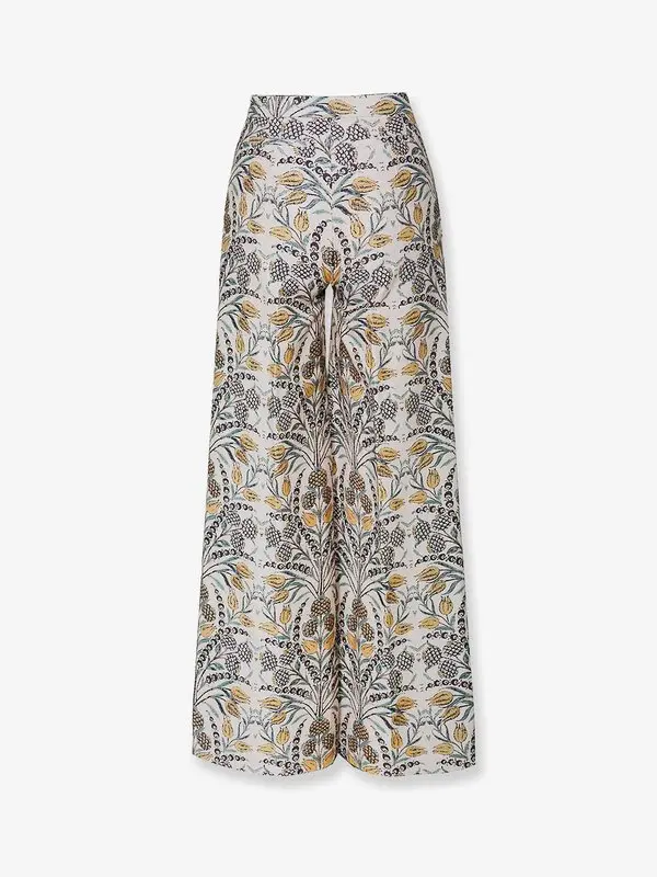 PHILIPPA 1970 Jazmin Printed Cotton Trousers