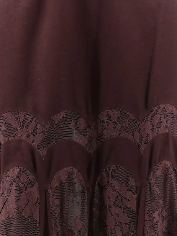 Zimmermann Valiant Silk And Lace Blend Long Skirt