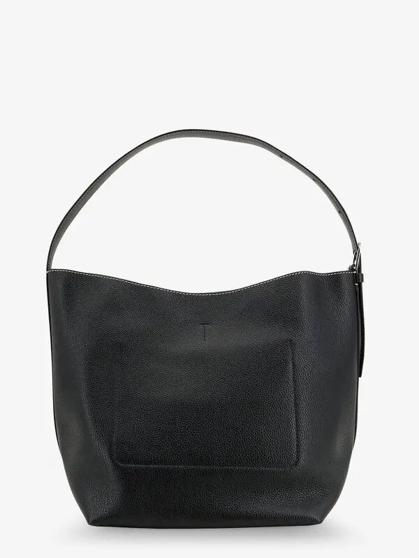 TOTEME Medium Belted Hammered Leather Shouder Bag
