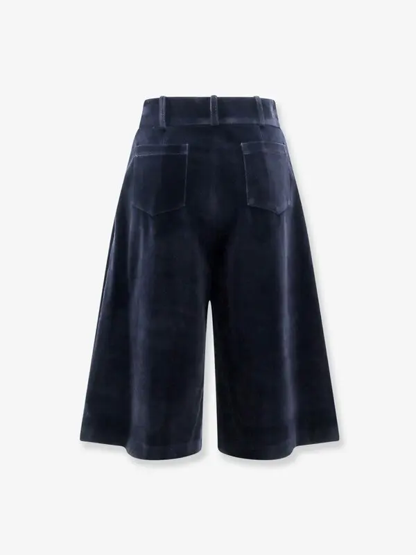 ACTUALEE Velvet Bermuda Shorts